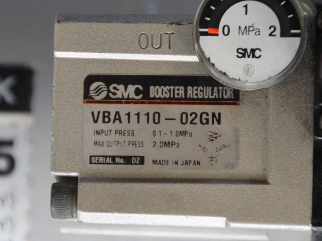 中古機械 情報No.186482 増圧器付タンク SMC VBA1110-02GN+VBAT05の写真｜中古機械ならミサカ機械へ!