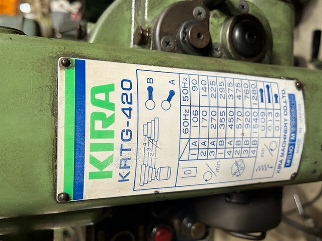 中古機械 情報No.204011 タップ兼用卓上ボール盤 キラ KRTG-420の写真｜中古機械ならミサカ機械へ!
